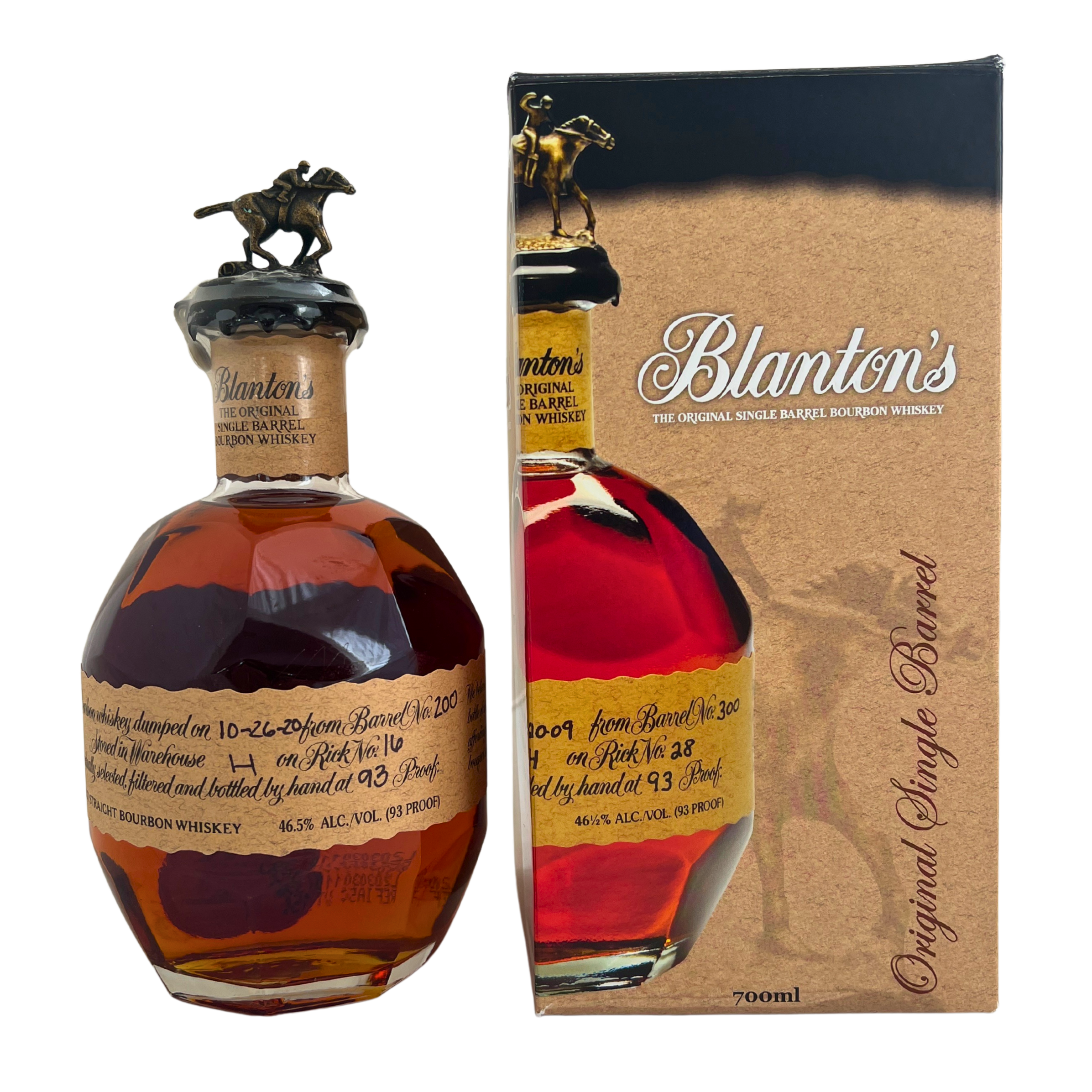 Blantons Original Single Barrel Bourbon Whiskey 70cl 46.5% ABV – Whisky ...